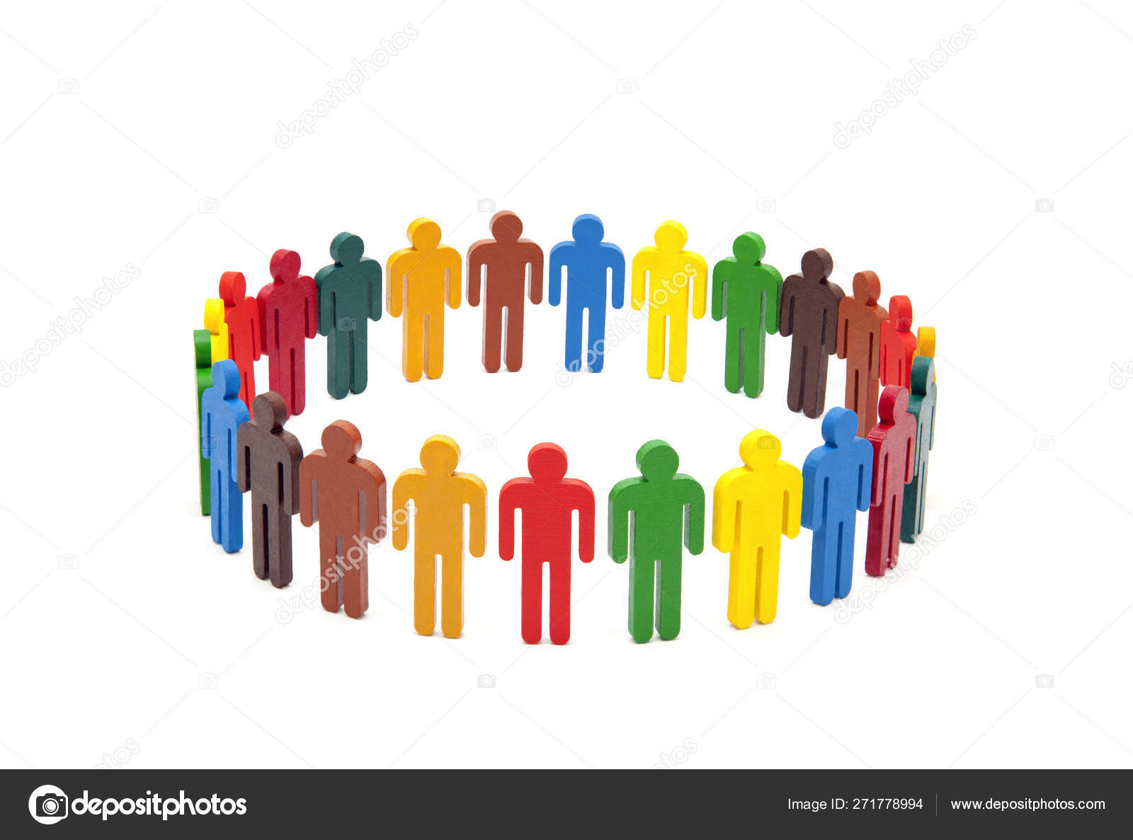 Circle Colourful People White Background Stock Photo by ©sqback 271778994
