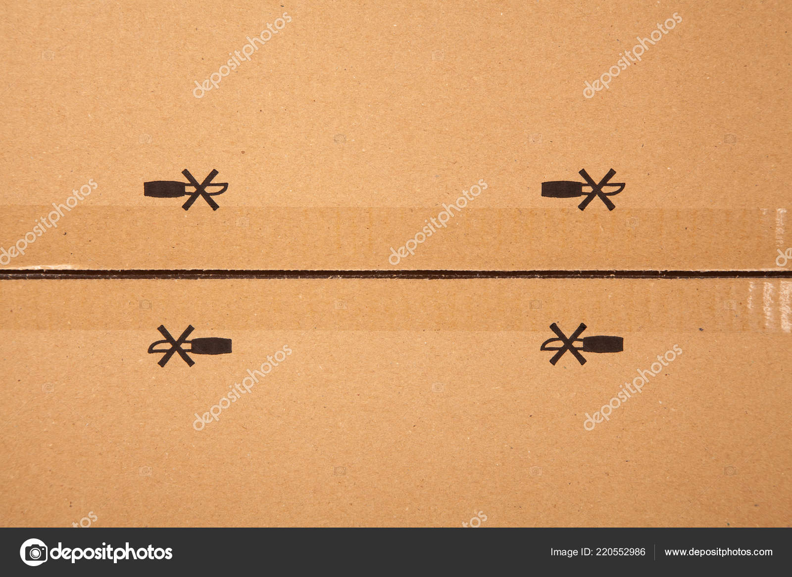 Cardboard Box With Tape Texture