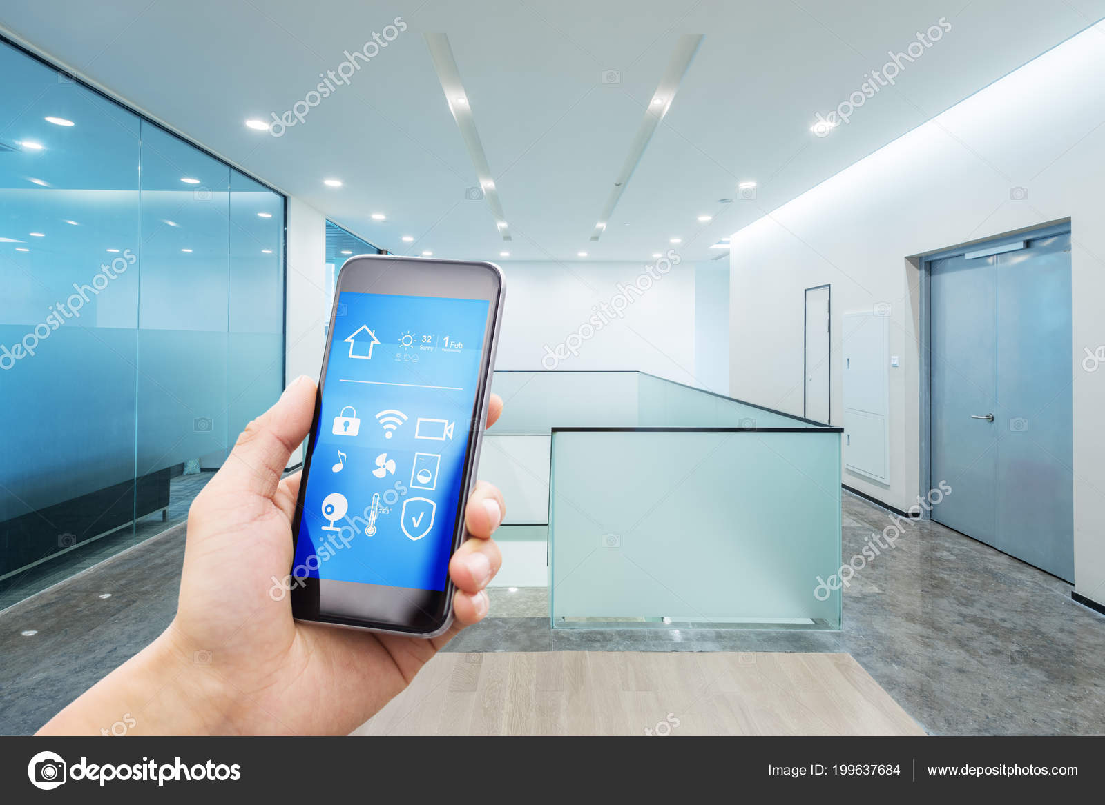 Mobile Phont Smart Home Modern Office Stock Photo by ©zhudifeng 199637684