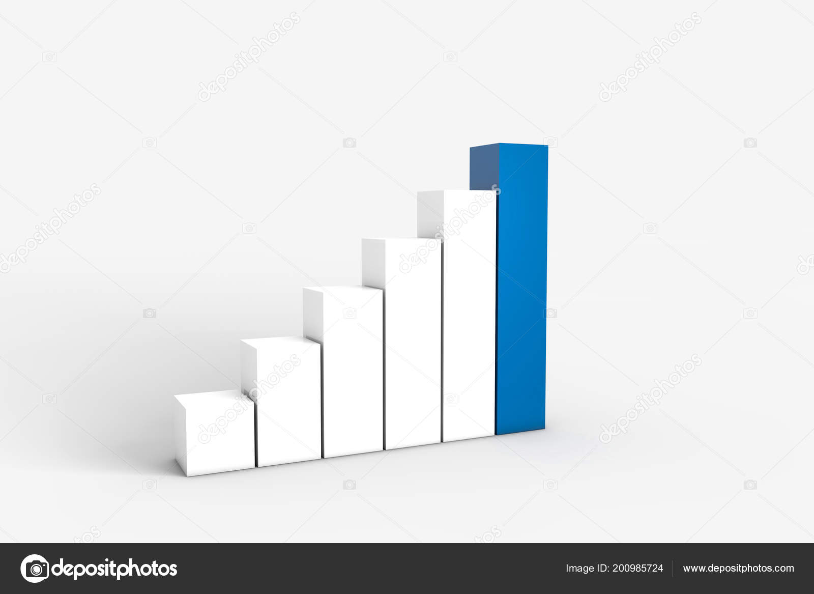 Chart White Background Business Concept Stock Photo by ©zhudifeng 200985724