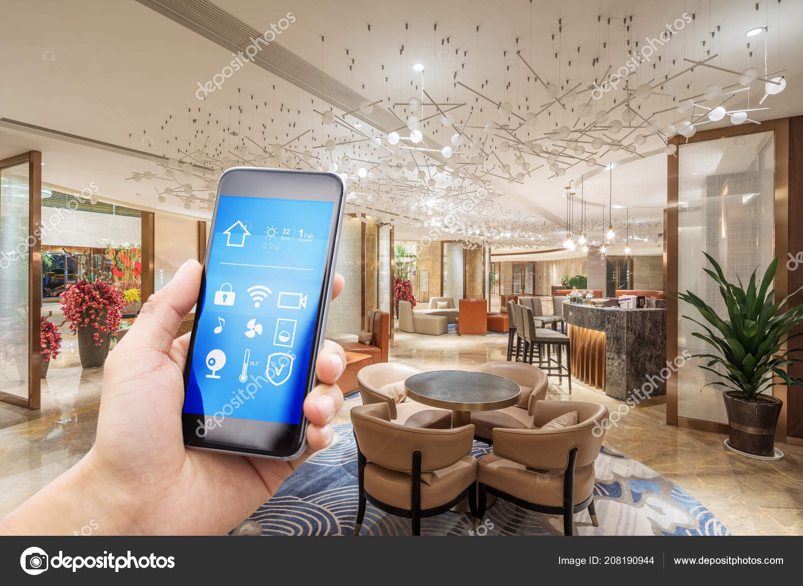 Smart Home Chinese Restaurant Stock Photo by ©zhudifeng 208190944
