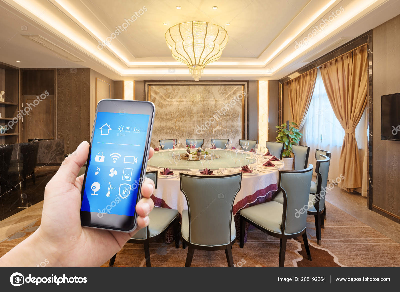 Smart Home Chinese Restaurant Stock Photo by ©zhudifeng 208192264