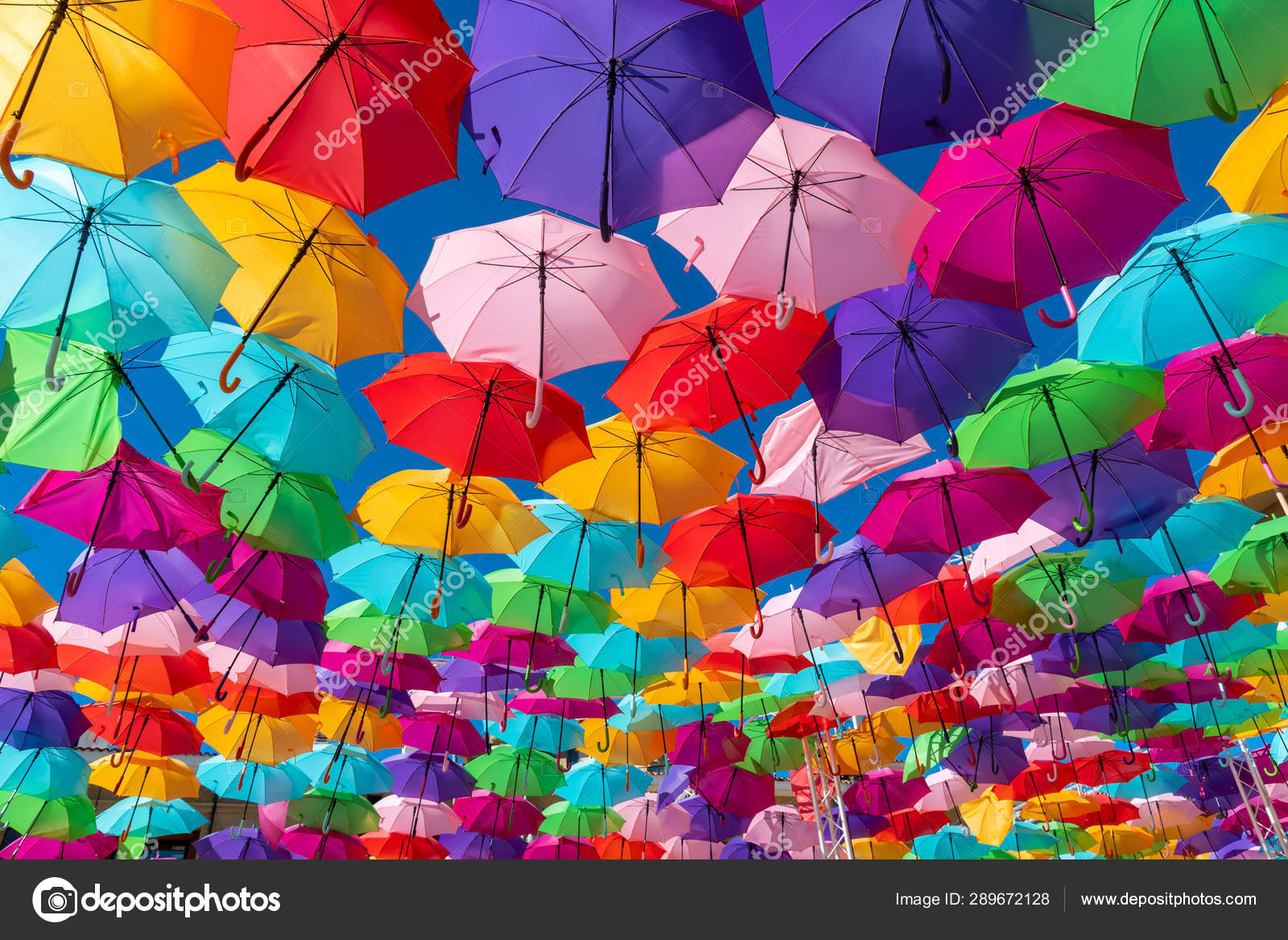 Colorful Umbrellas Wallpaper