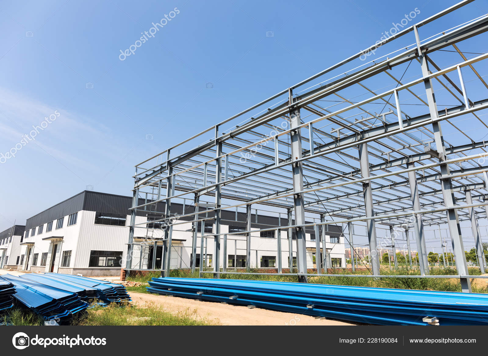 Industrial Factory Structure 138.089 Factory Building Stock Photos,