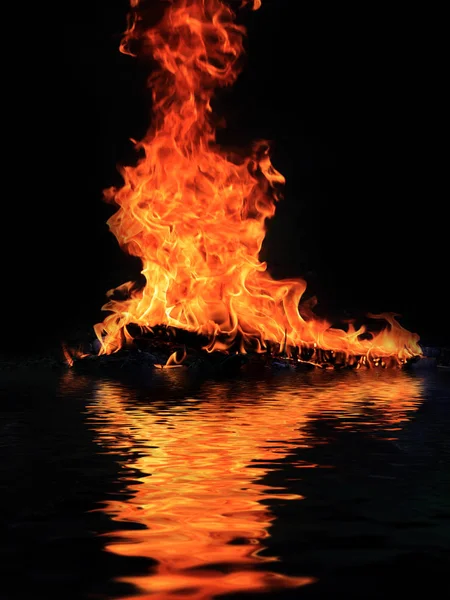 Burning boat Stock Photos, Royalty Free Burning boat Images | Depositphotos