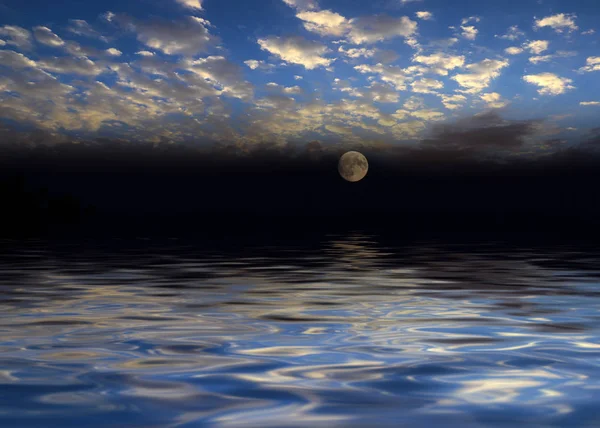 Moonlight over water Stock Photos, Royalty Free Moonlight over water ...