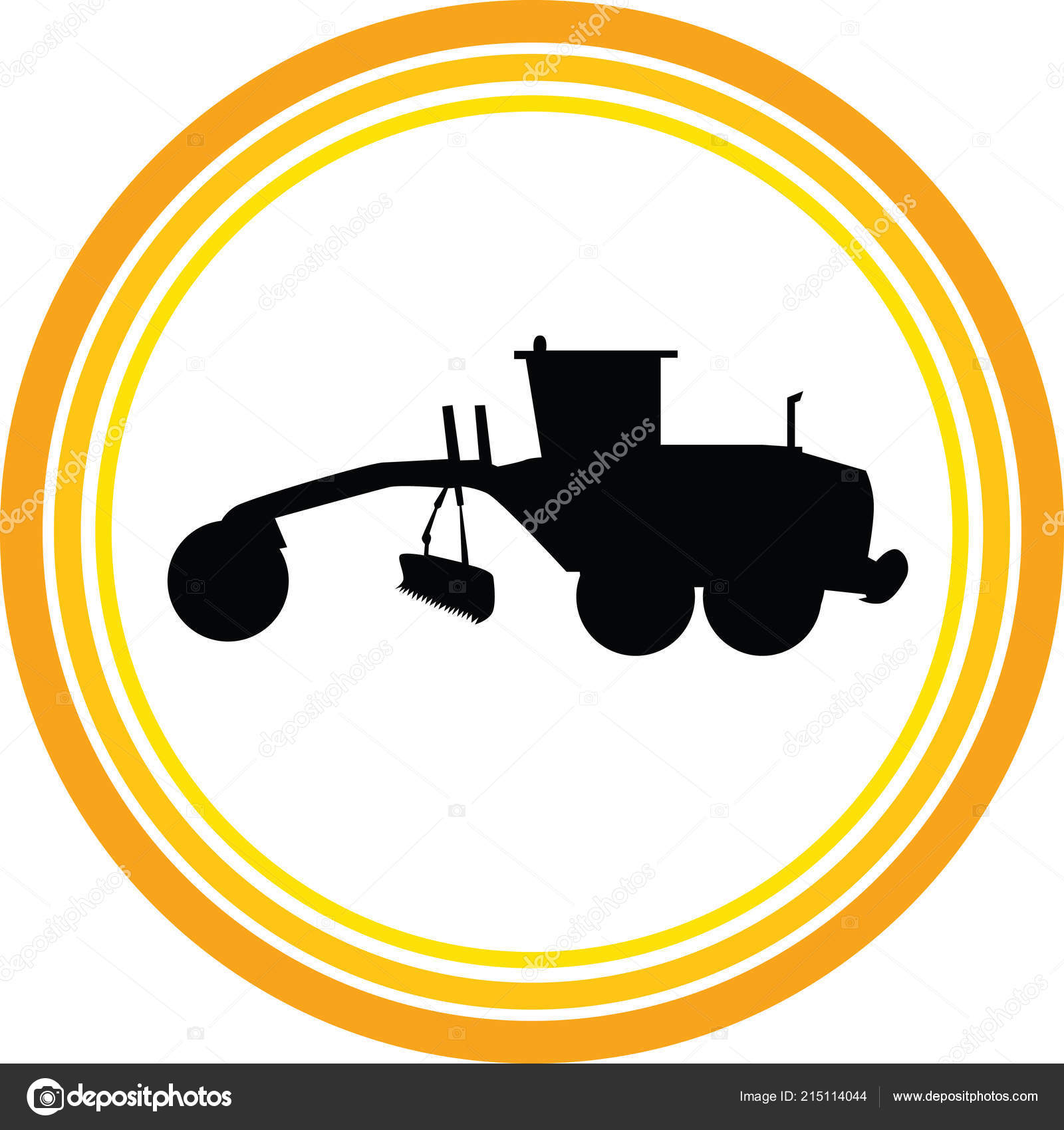 Vector Silueta Rodillo Industrial Vector de stock #215114044 de ©photos