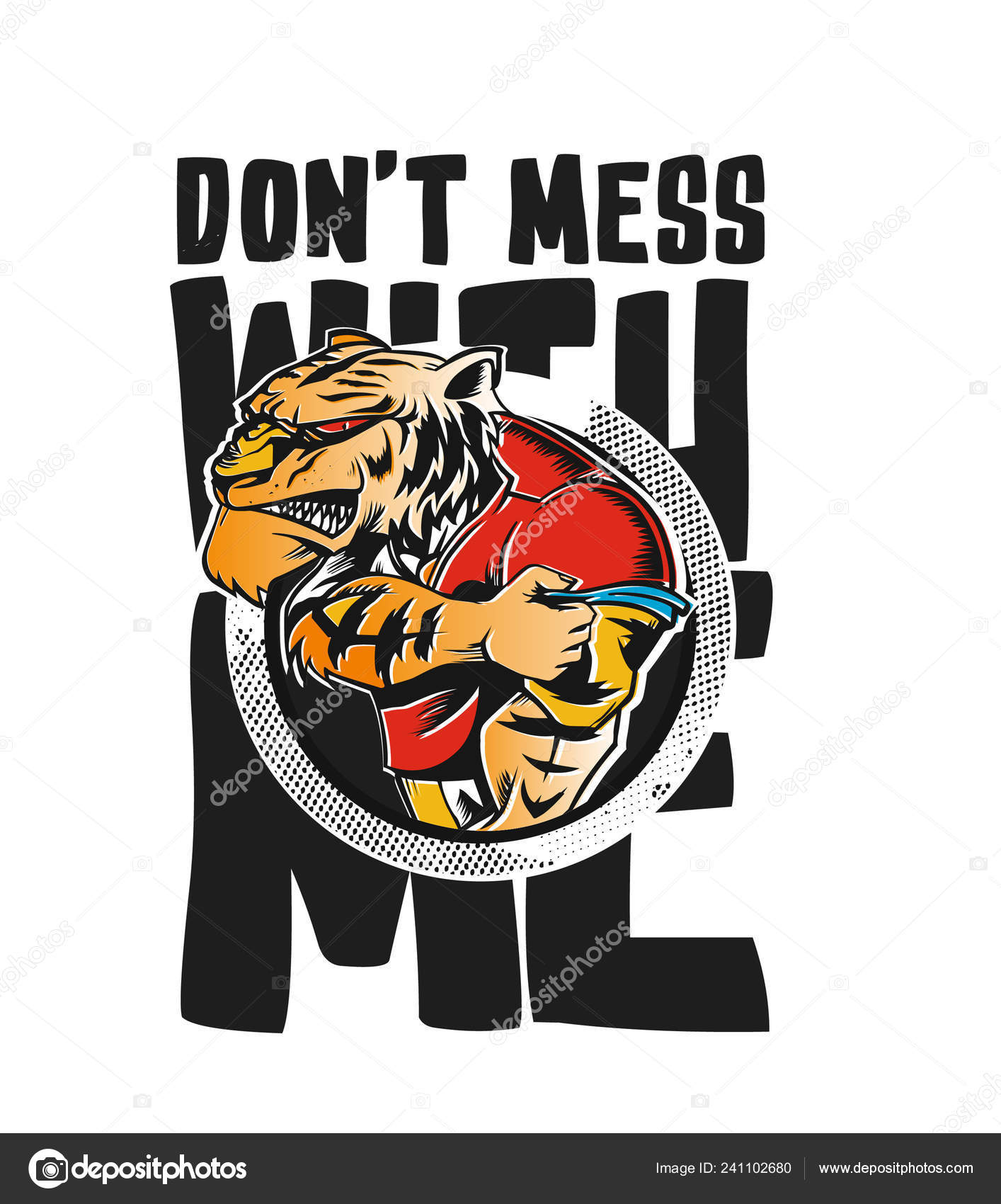 Don Mess Poster Hand Drawn Sketch Vector Illustration Stock Vector ...