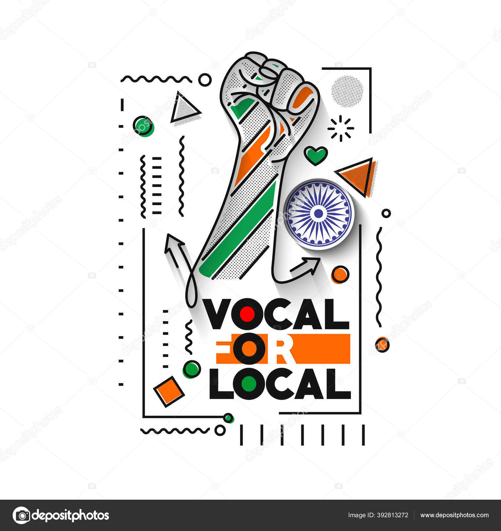 Vocal Local Campaign India Independence Day Poster Vector Modern Banner ...