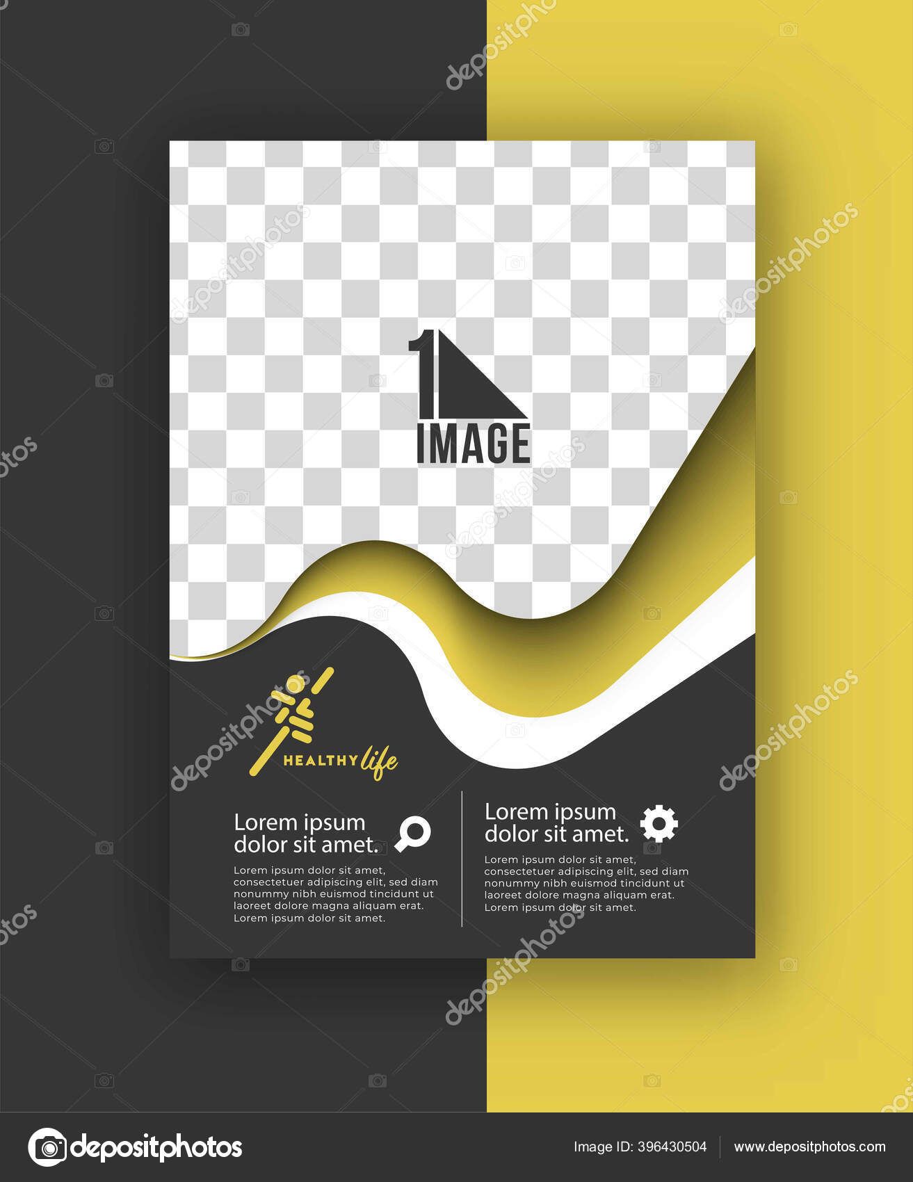 Penerbang Bisnis Dengan Spasi Gambar Logo Halaman Sampul Majalah ...