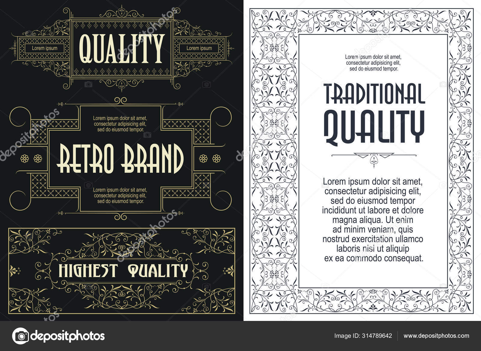 Frame for advertisements, flyer, invitations or greeting cards. Stock ...