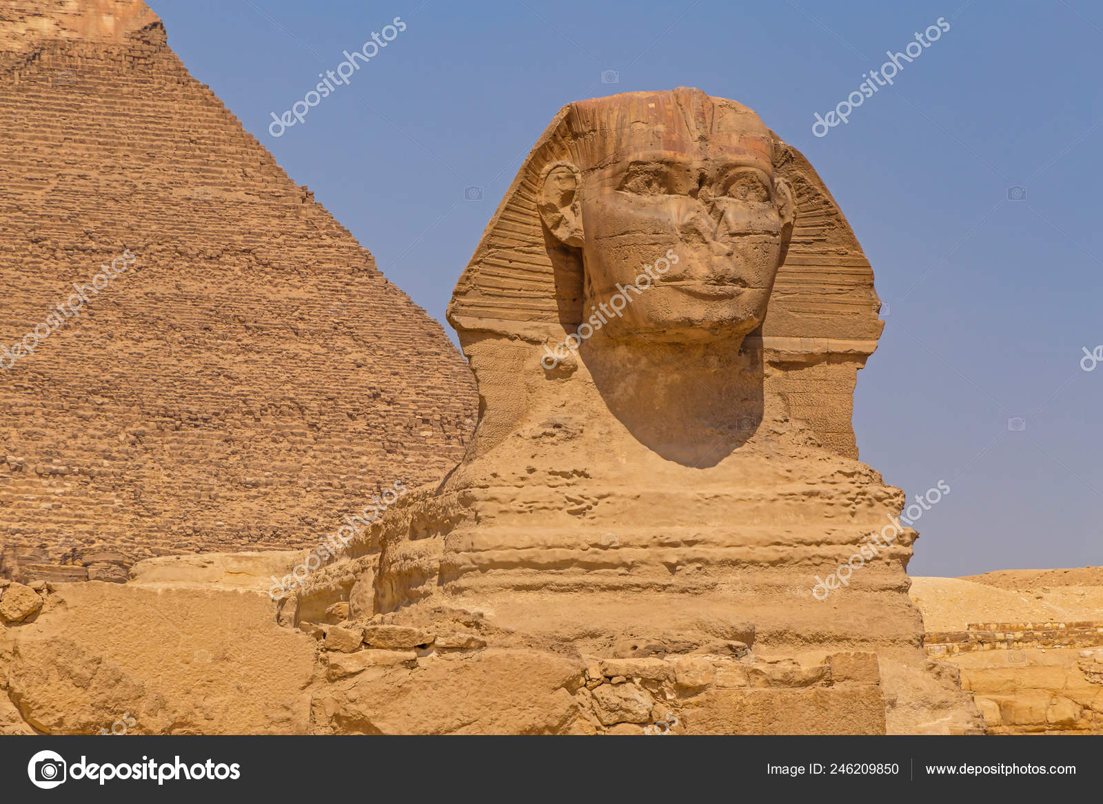 Great Sphinx Giza Pyramid Complex Egypt Stock Photo by ©romantiche ...