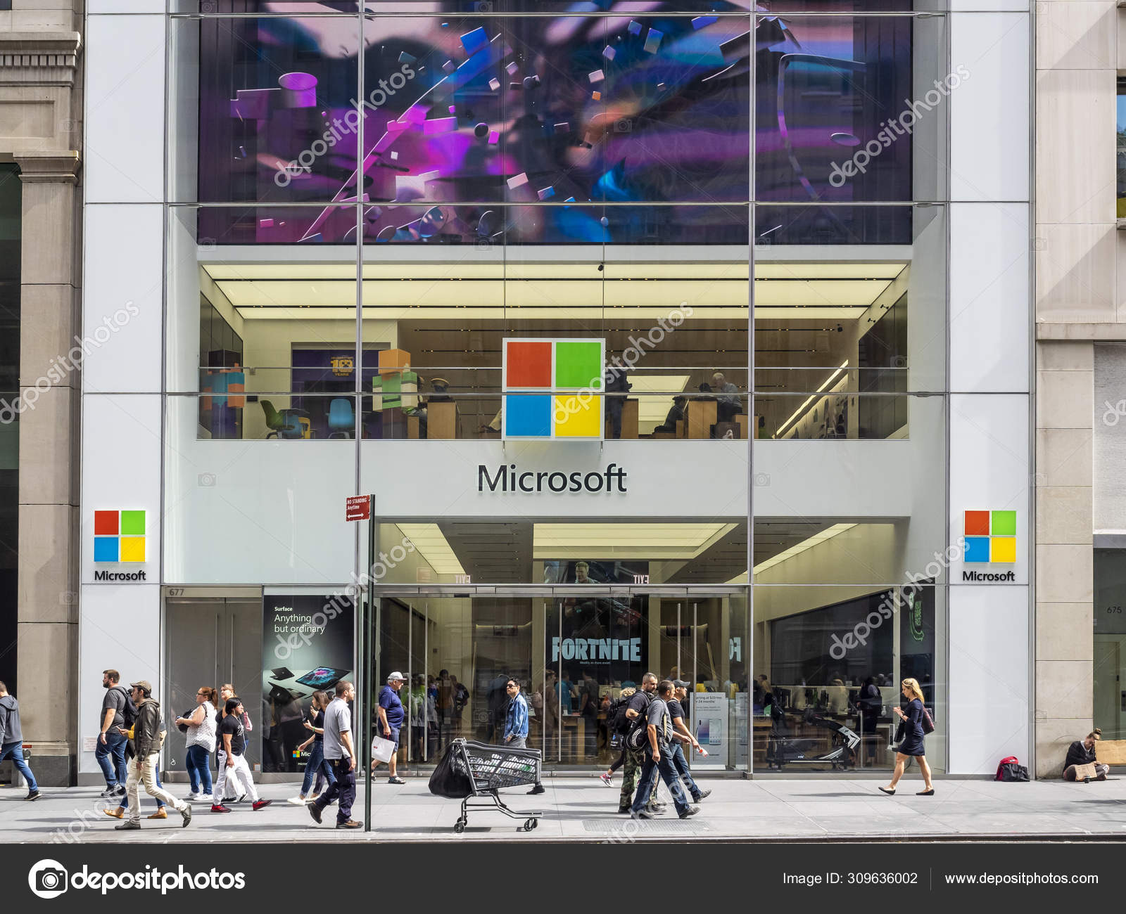 Microsoft storefront — Stock Editorial Photo © SamAronov #309636002