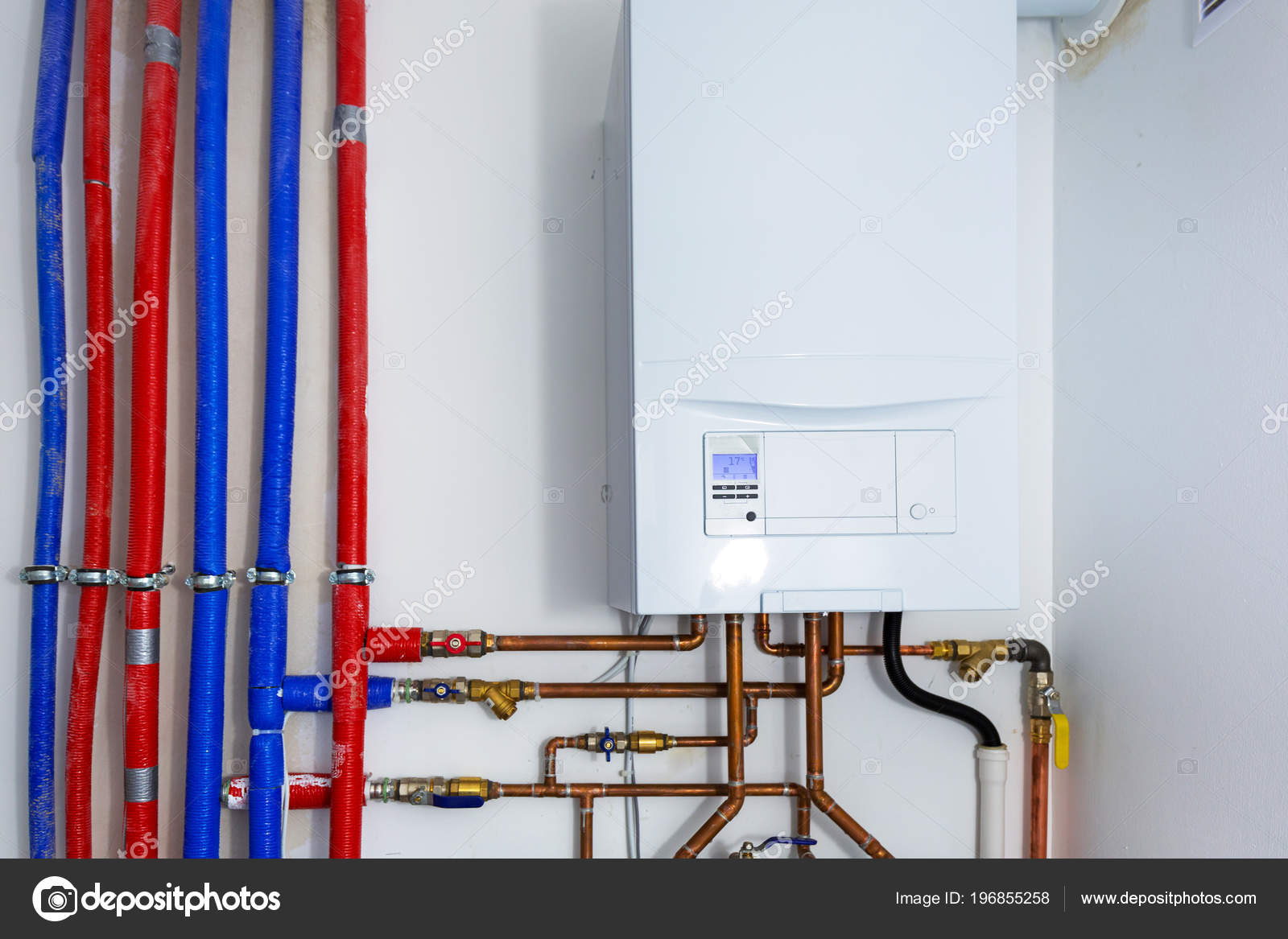 Pipes Boiler Gas Heating System House — Stock Photo © Patryk_Kosmider ...