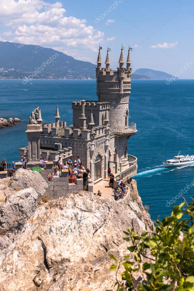 Gaspra, la Crimea - 7 de julio. 2019. Castillo de Golondrinas Nido en ...