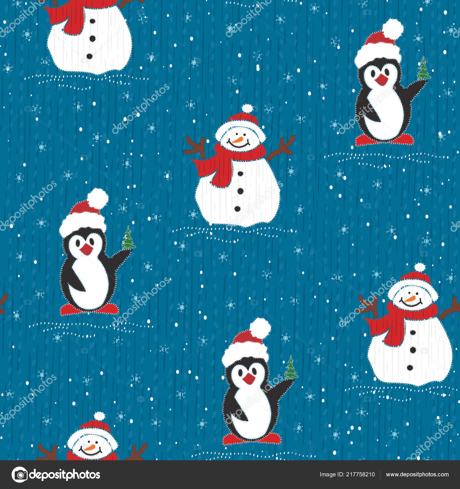 Penguin Christmas Wallpaper