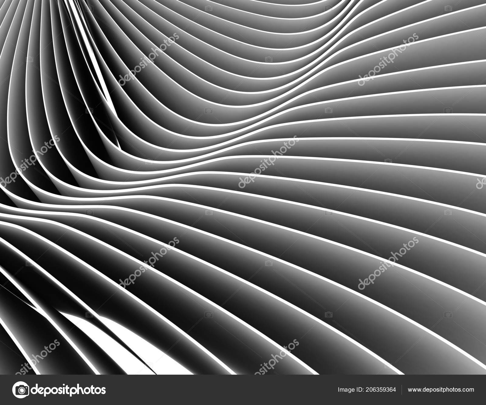 Curved Abstract Background Rendered Illustration Stock Photo by ...
