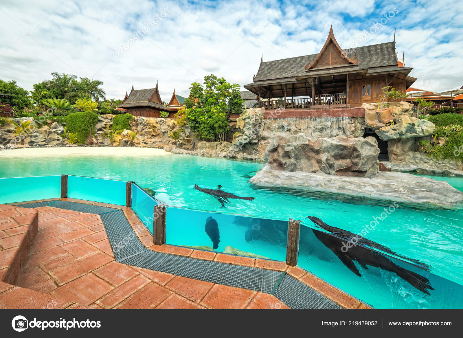 Siam Park Wave Pool Closed Clipart