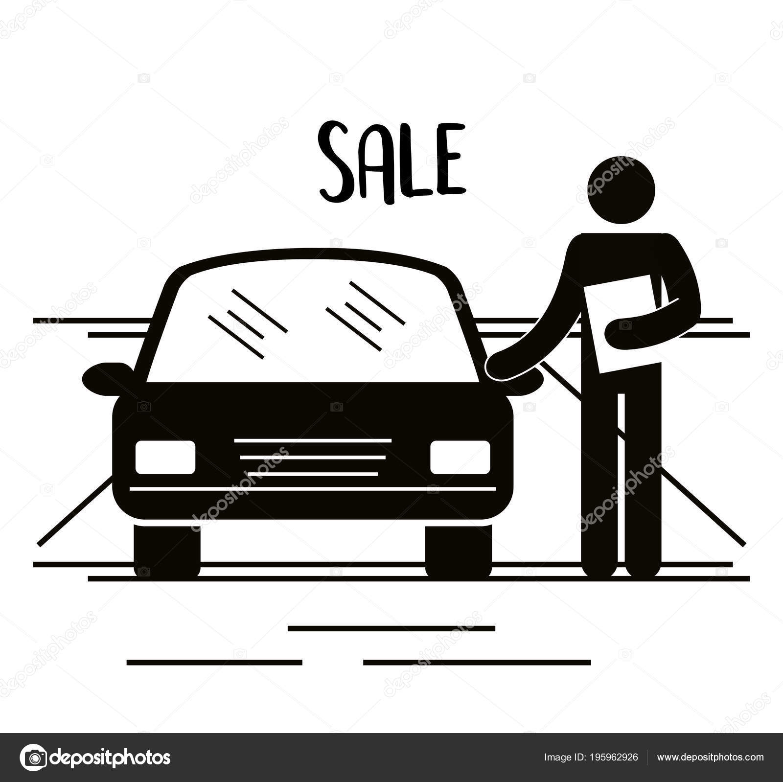 Figure salesman avatar silhouette Stock Vector by ©yupiramos #195962926