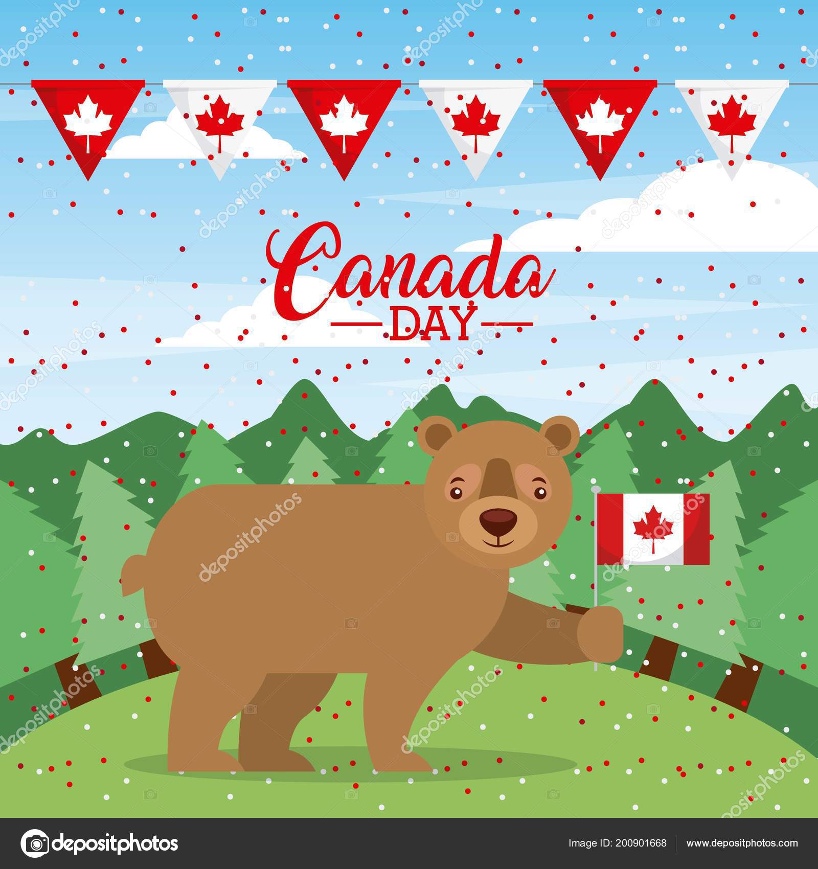 Canada day card Stock Vector by ©yupiramos 200901668