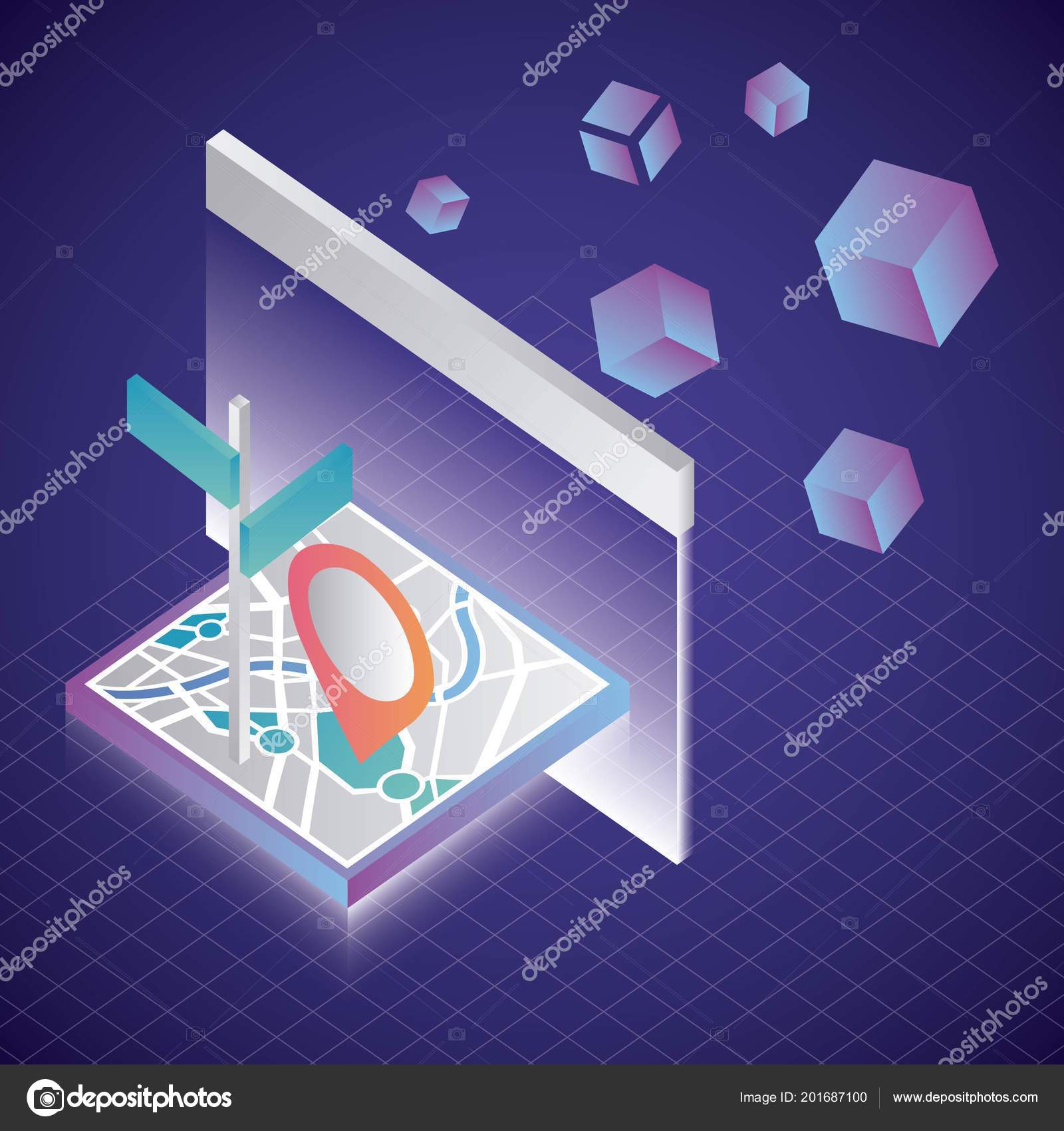 Virtual reality isometric Stock Vector by ©yupiramos 201687100 Virtual reality isometric Stock Vector by ©yupiramos 201687100