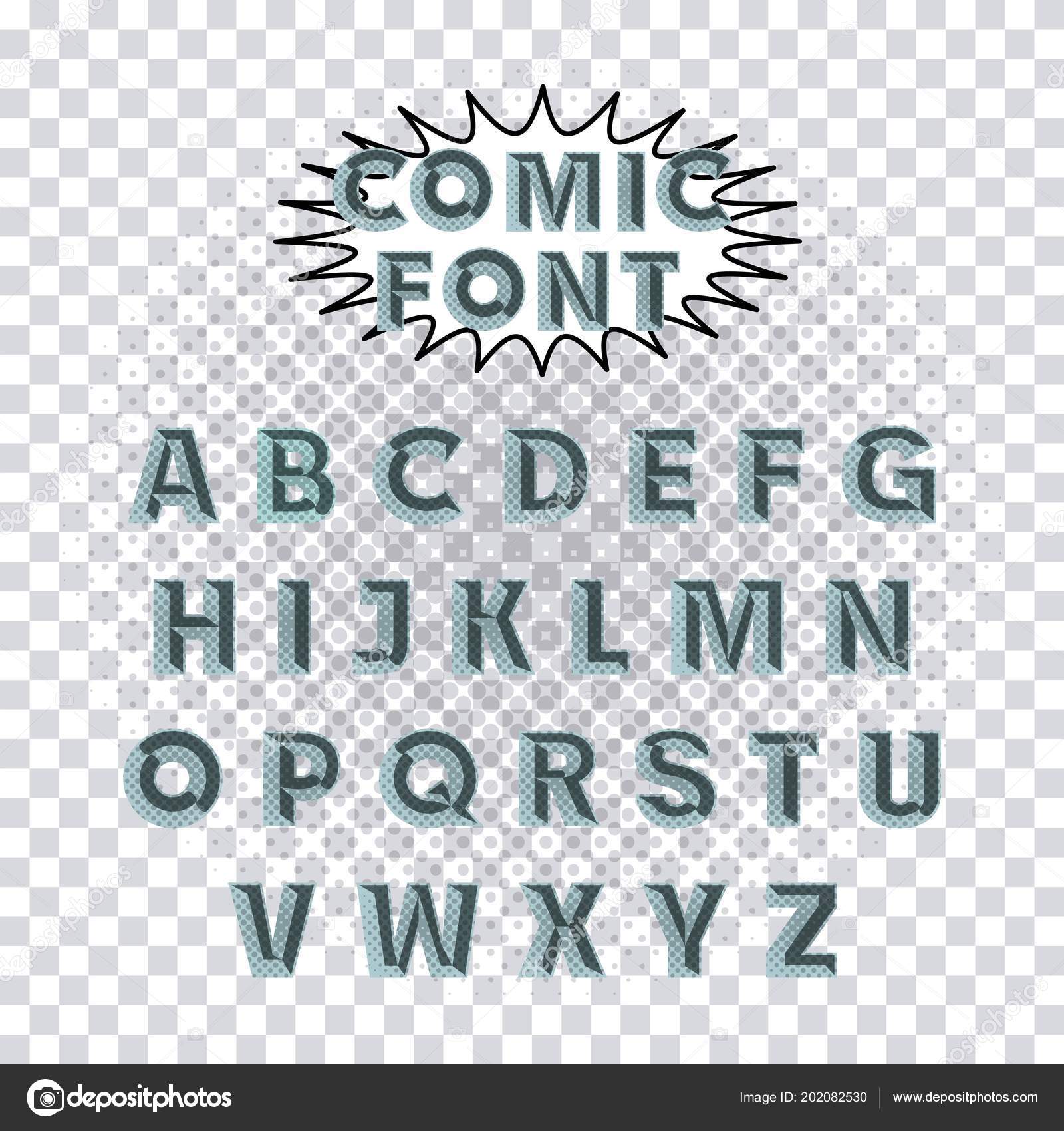 Comic font alphabet pop art Stock Vector Image by ©yupiramos #202082530