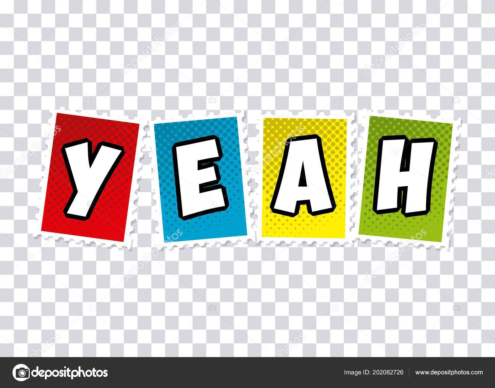 Yeah comic pop art style Stock Vector Image by ©yupiramos #202082726