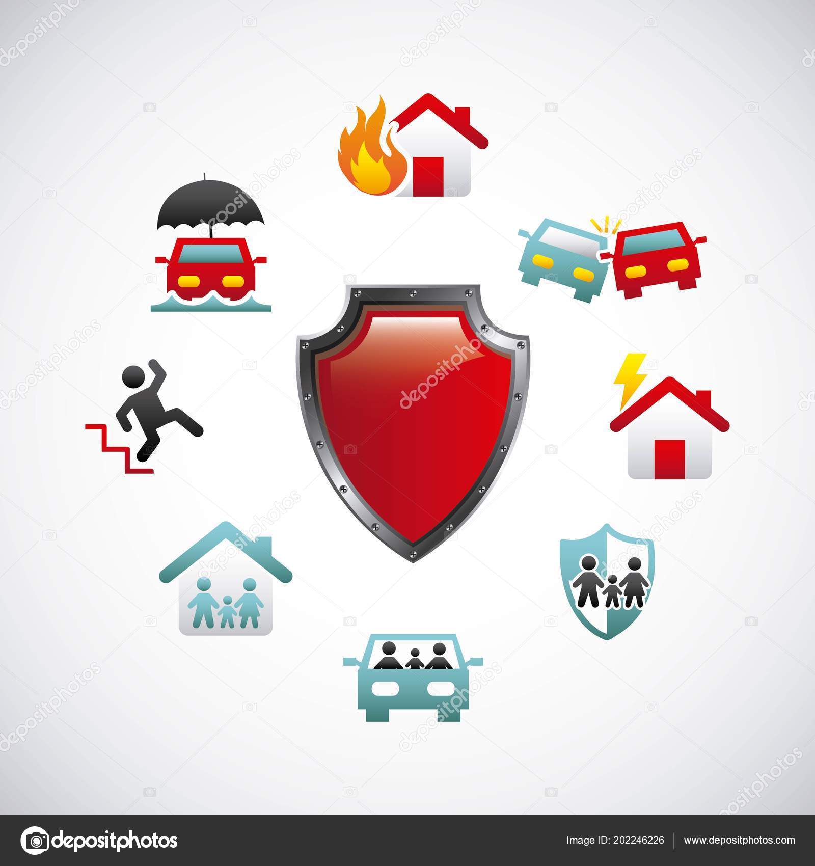 Best insurance concept icons Stock Vector by ©yupiramos 202246226