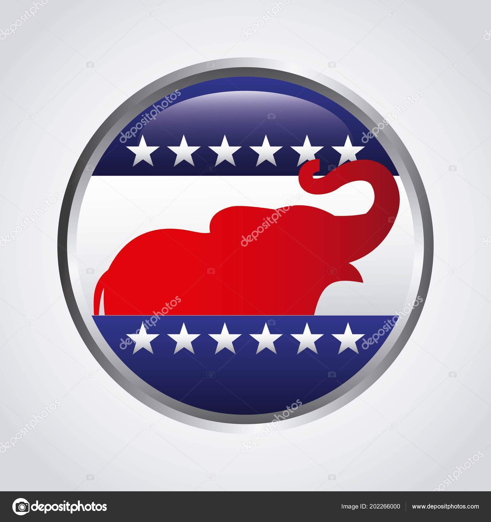 Republican political party animal Stock Vector Image by ©yupiramos ...