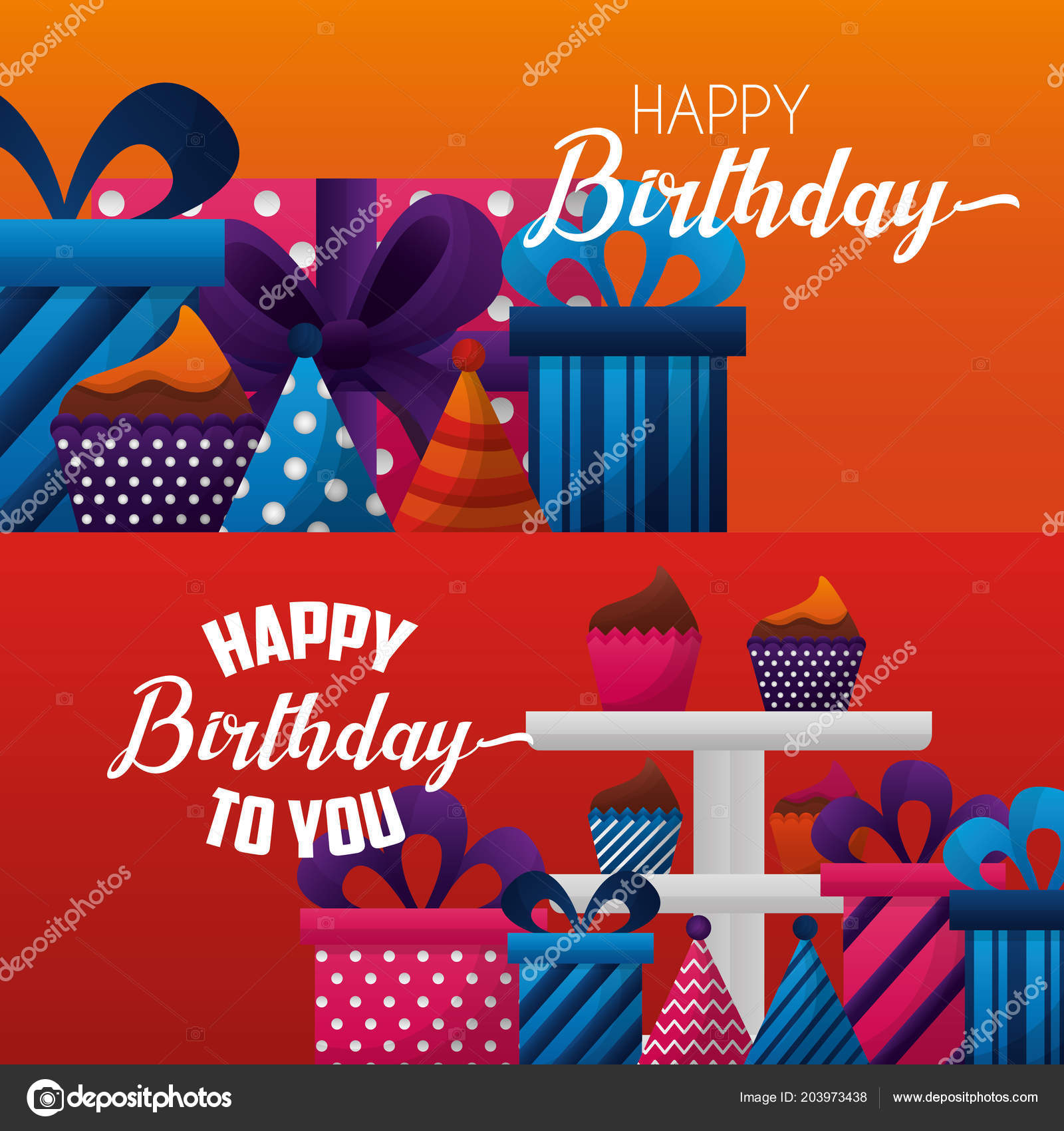 Happy birthday card Stock Illustration by ©yupiramos #203973438