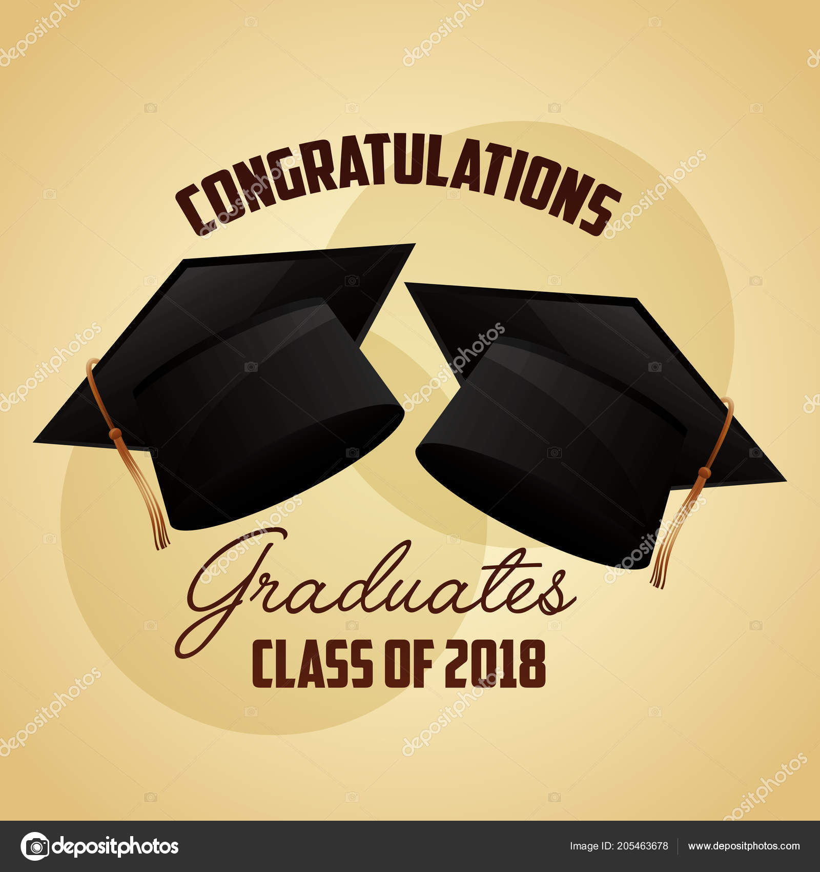 Graduation Card Vector Design
