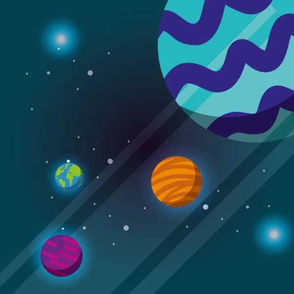 Space solar system concept Stock Vector by ©yupiramos 210531878