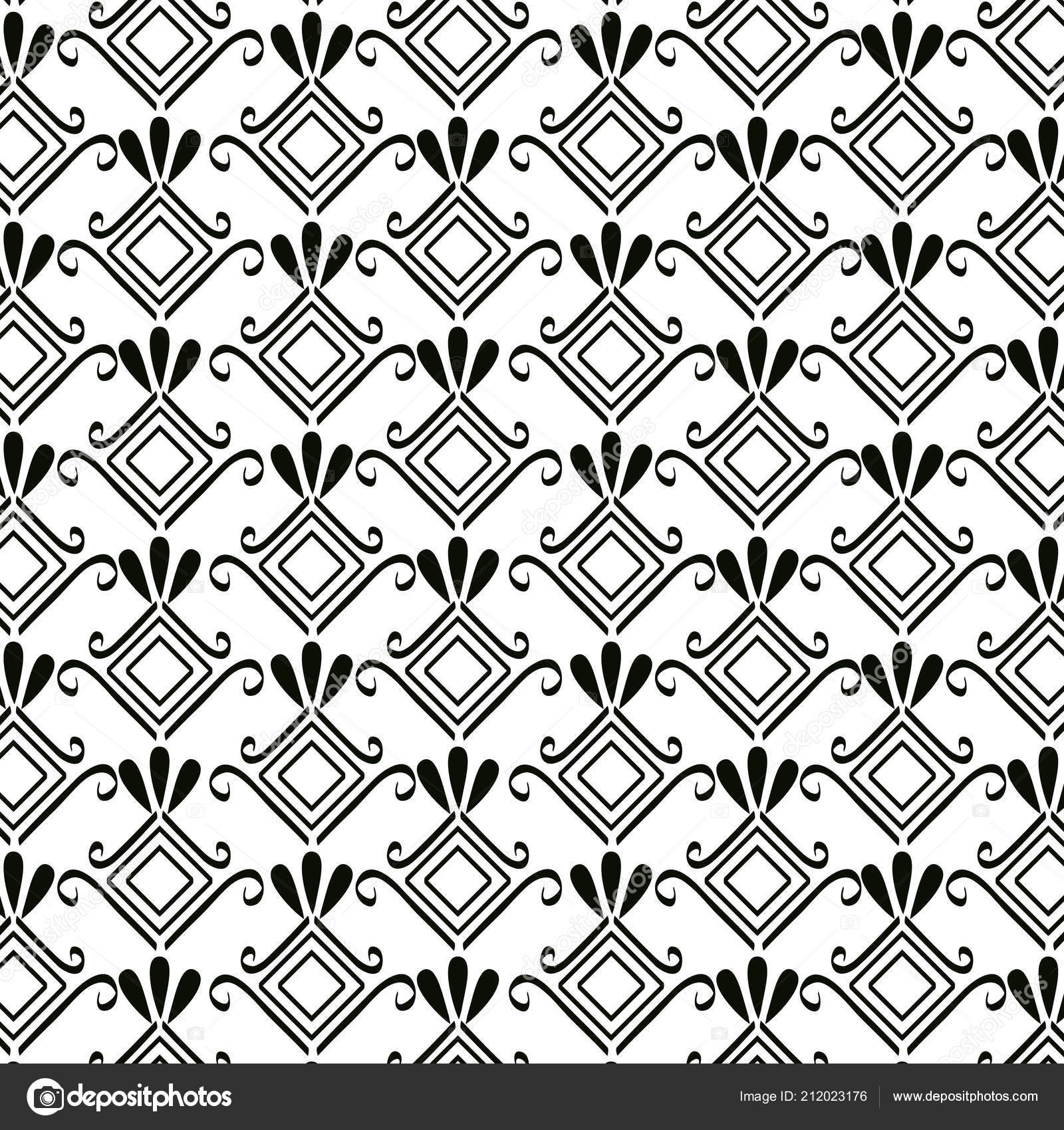 Victorian and floral monochrome background Stock Vector by ©yupiramos ...