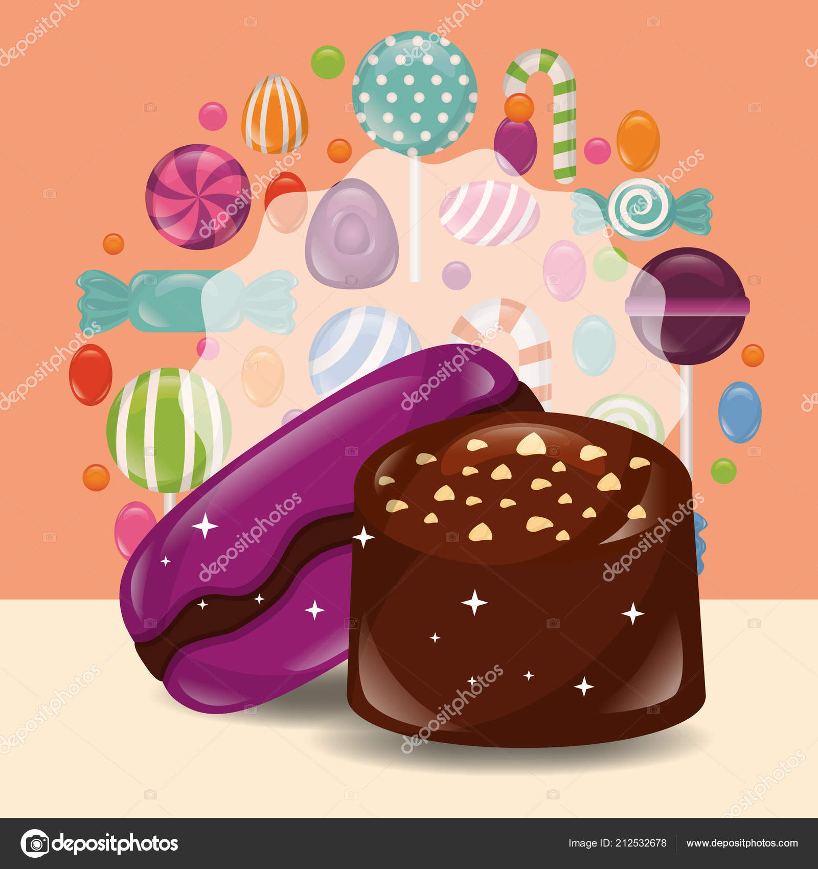 Sweet candy concept Stock Vector Image by ©yupiramos #212532678