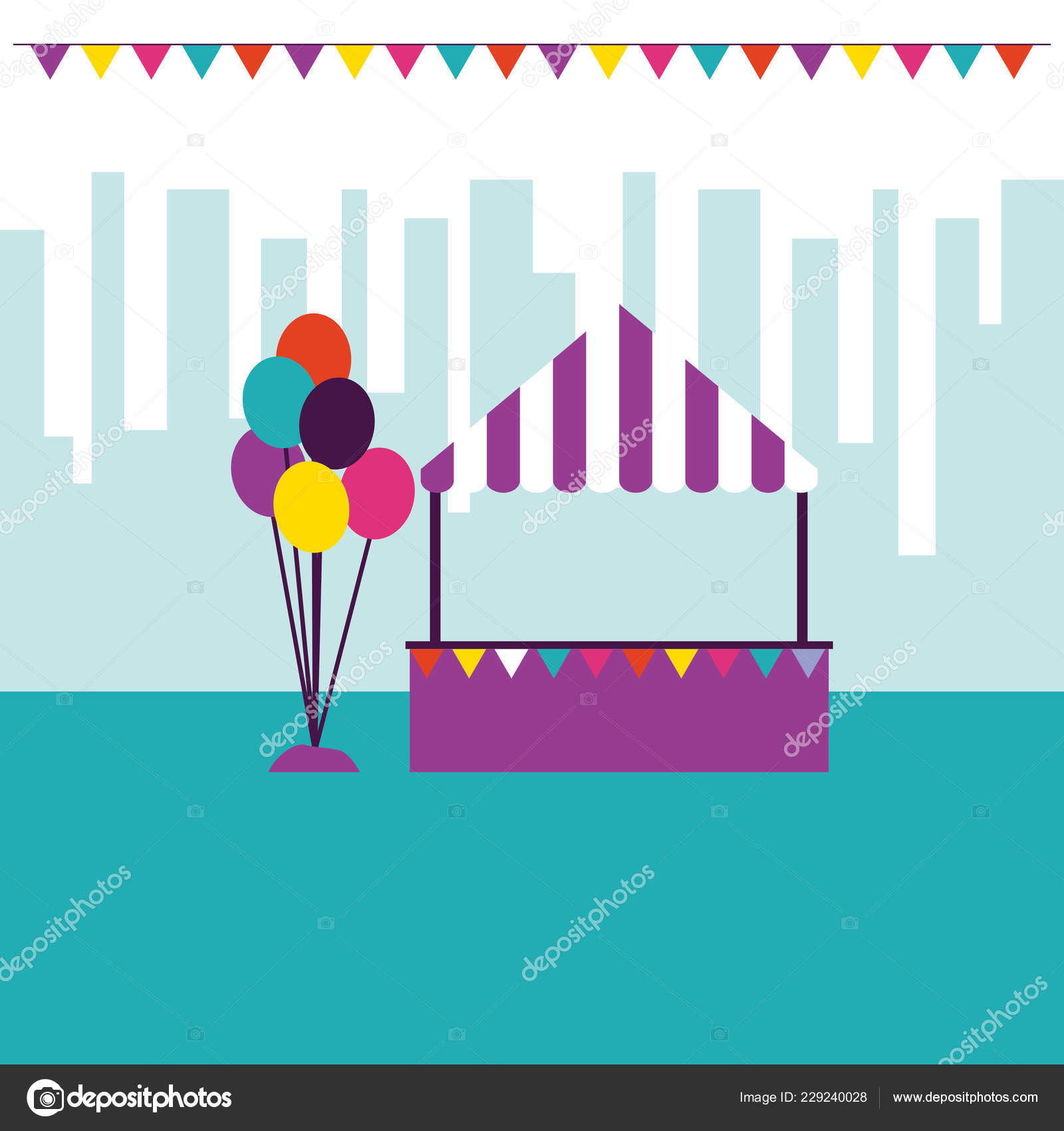 Circo y feria Vector de stock #229240028 de ©yupiramos