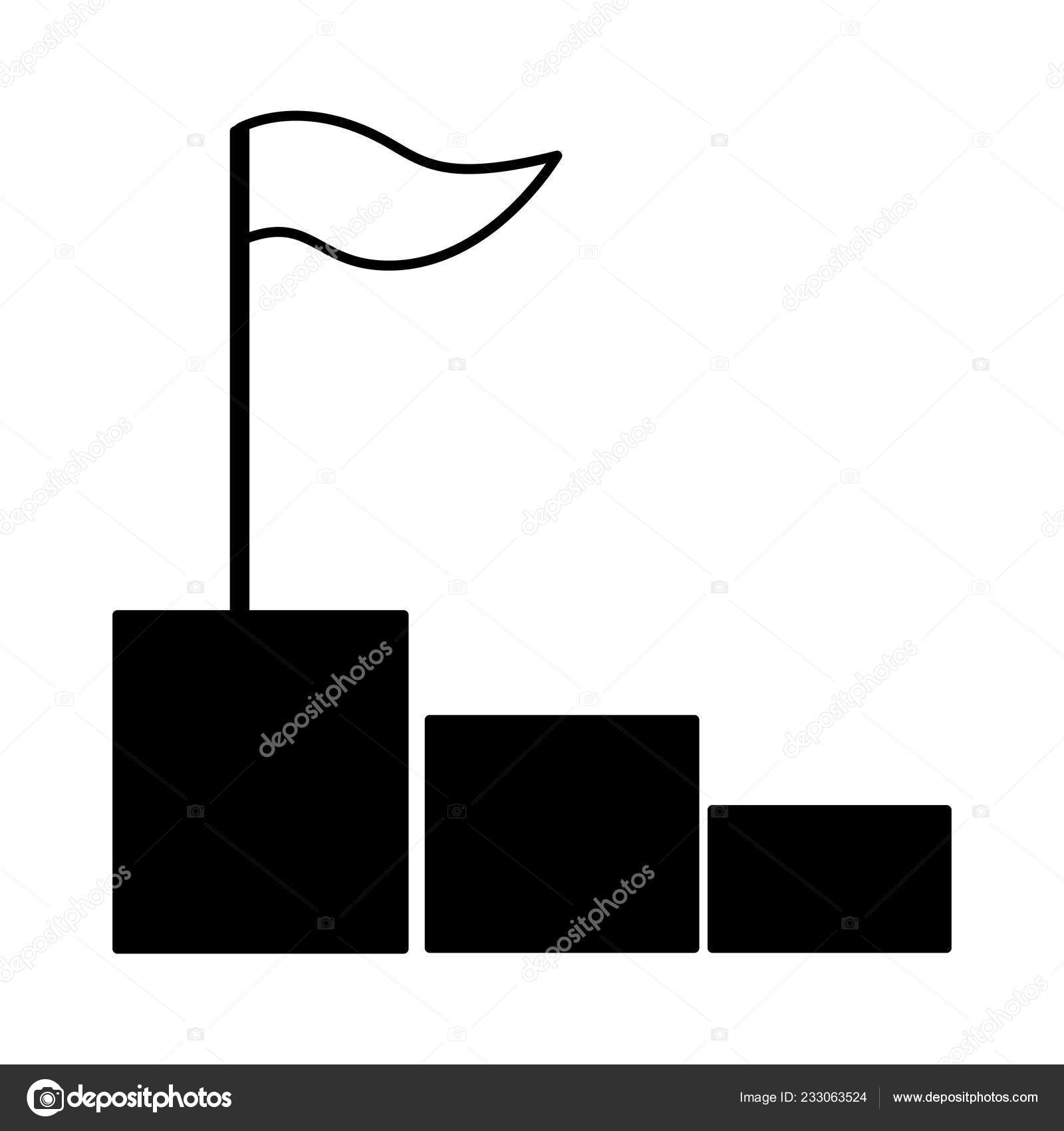 Business chart bar with flag Stock Vector Image by ©yupiramos #233063524