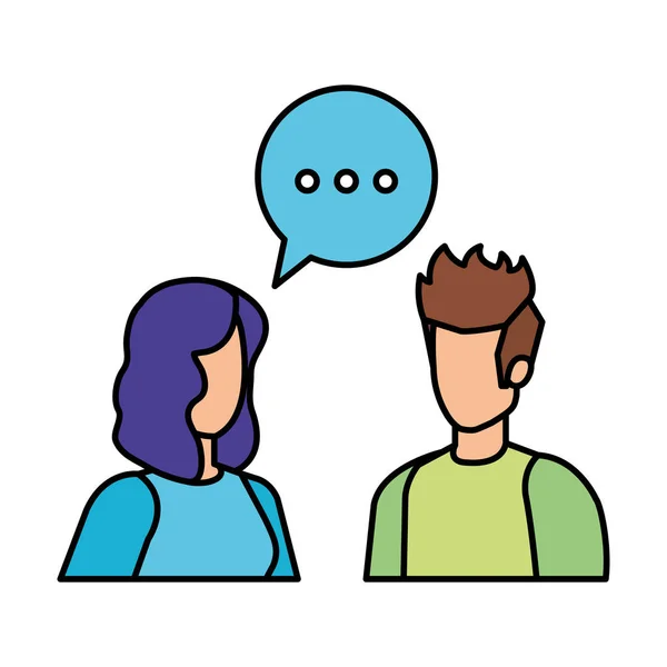 Conversación comic imágenes de stock de arte vectorial | Depositphotos