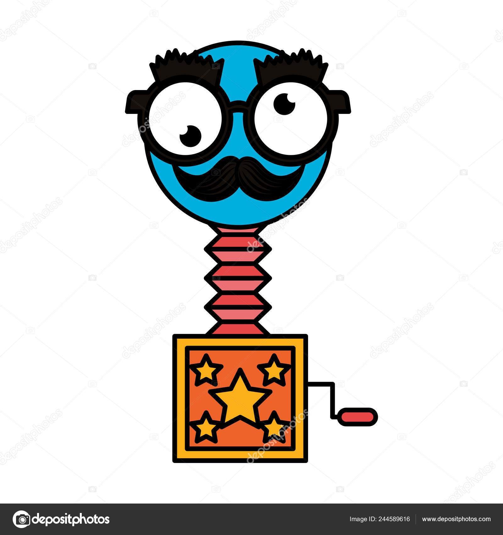 Surprise box with happy fool face Stock Vector Image by ©yupiramos ...