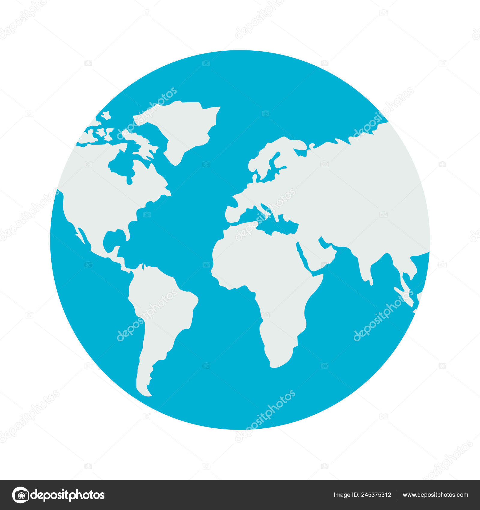 Mapa del mundo Stock Vector by ©yupiramos 245375312