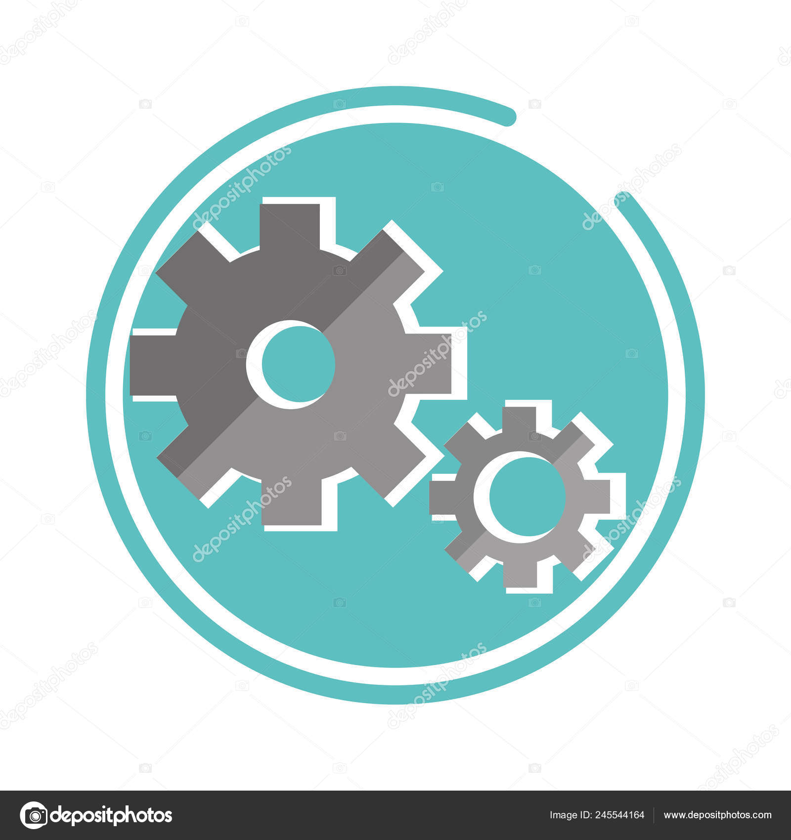 Gears wheel cog Stock Vector by ©yupiramos 245544164