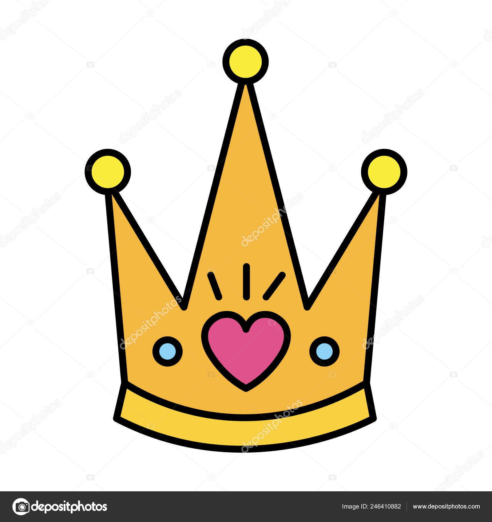 Enkel Dronning Krone Tegning Det En Helt Særlig Opgave 🦚
