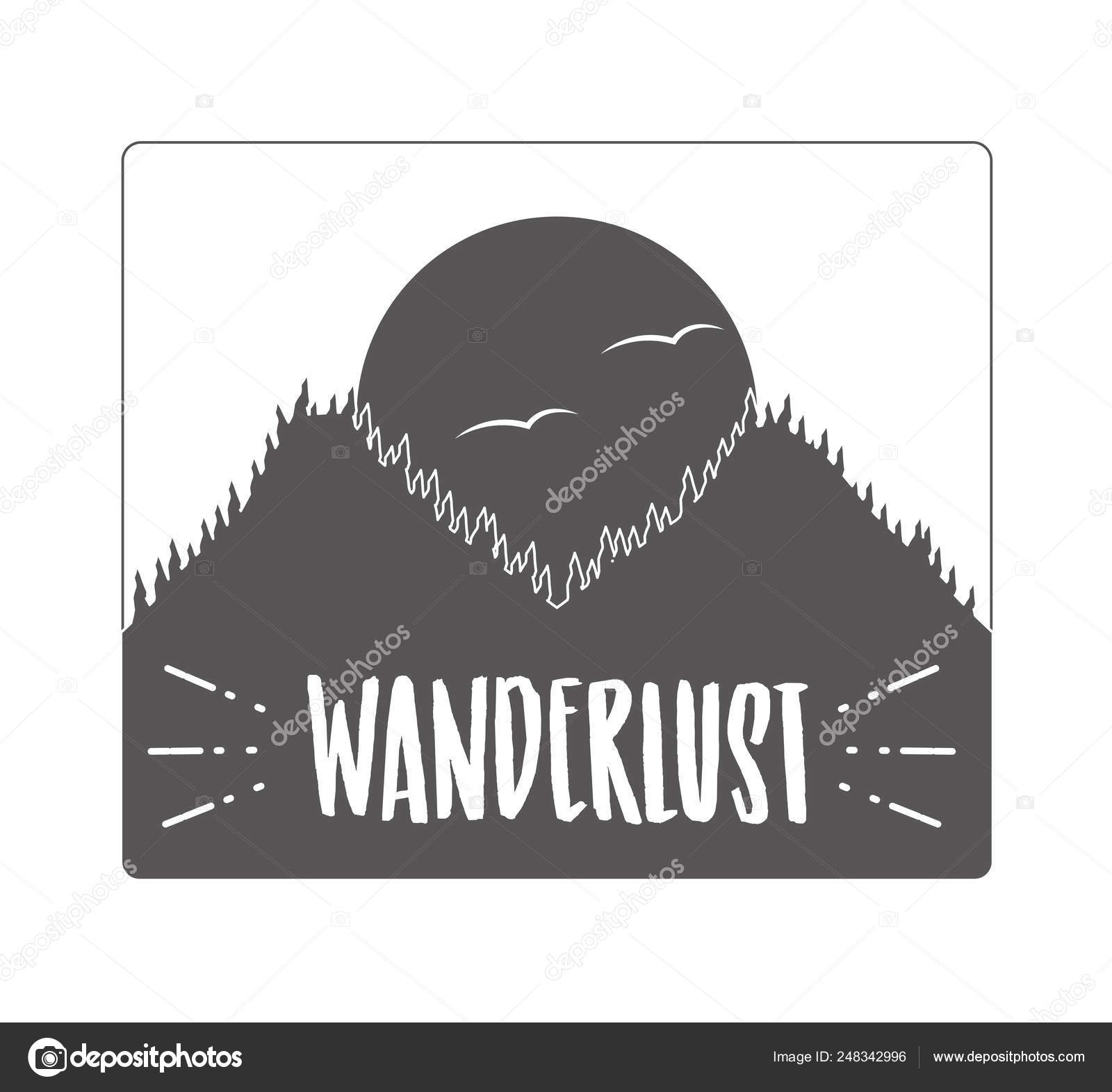 Wanderlust landscape design Stock Vector Image by ©yupiramos #248342996