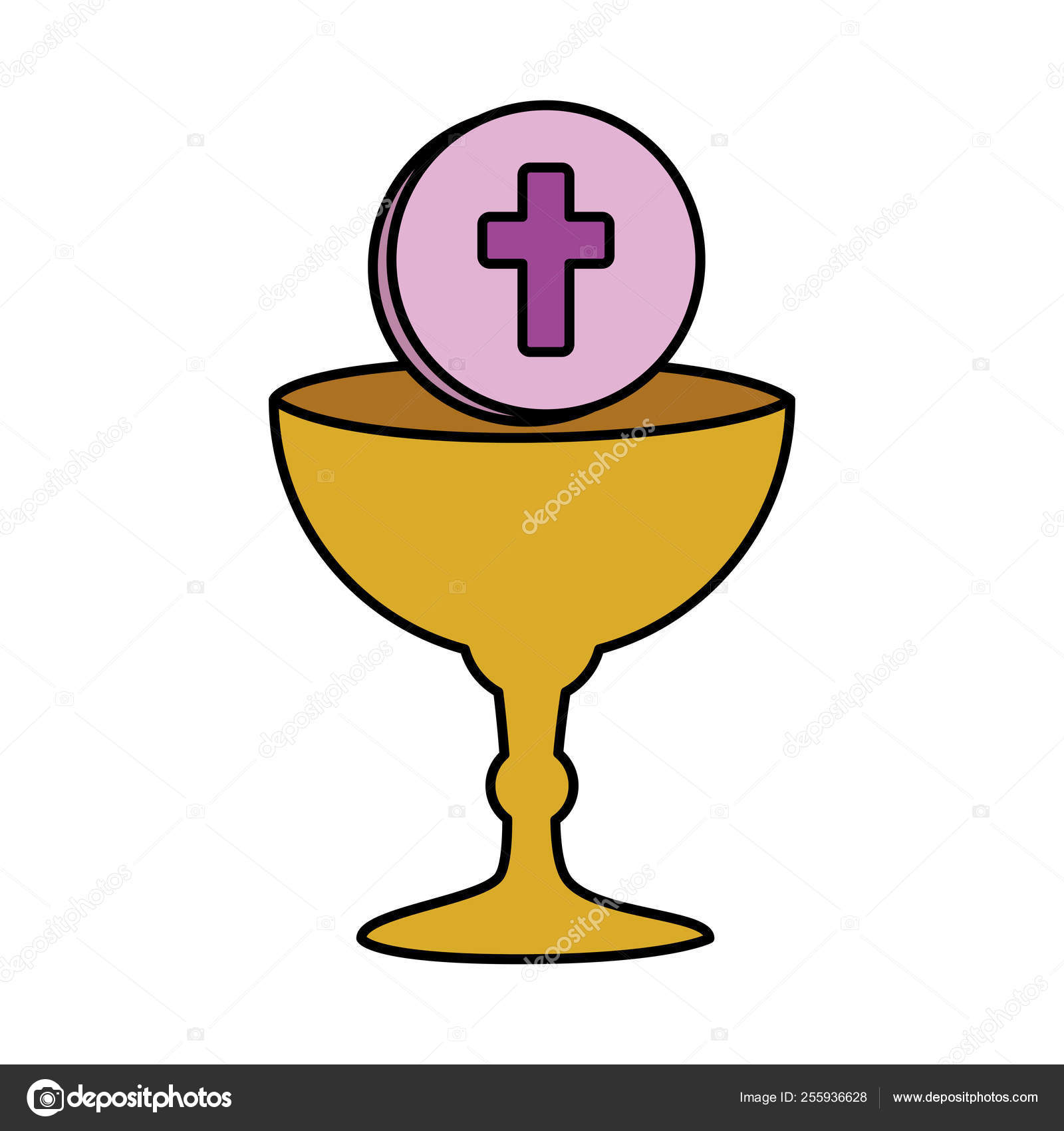 Première communion dans le calice Vecteur par ©yupiramos 255936628