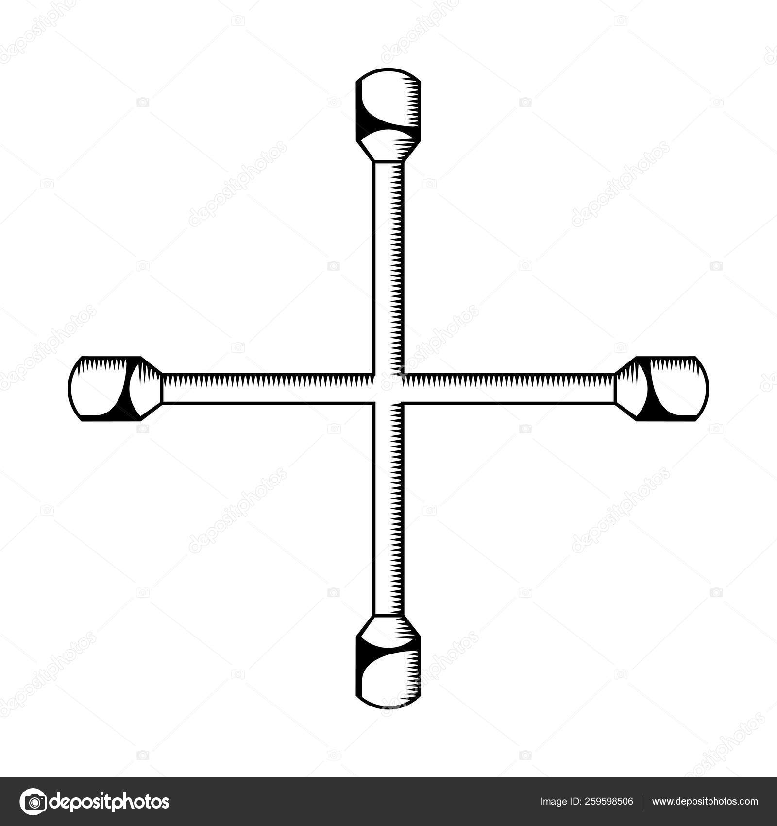 Cross piece mechanical icon Stock Vector Image by ©yupiramos #259598506