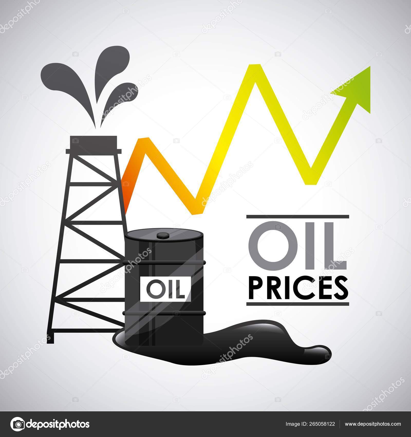 Oil prices Vector Stock Vector Image by ©yupiramos #265058122