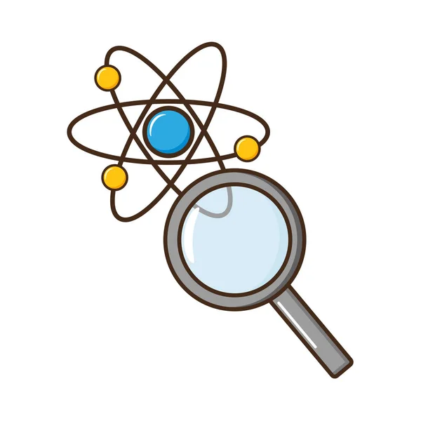 Atom molecule loupe Stock Vector by ©yupiramos 263916444