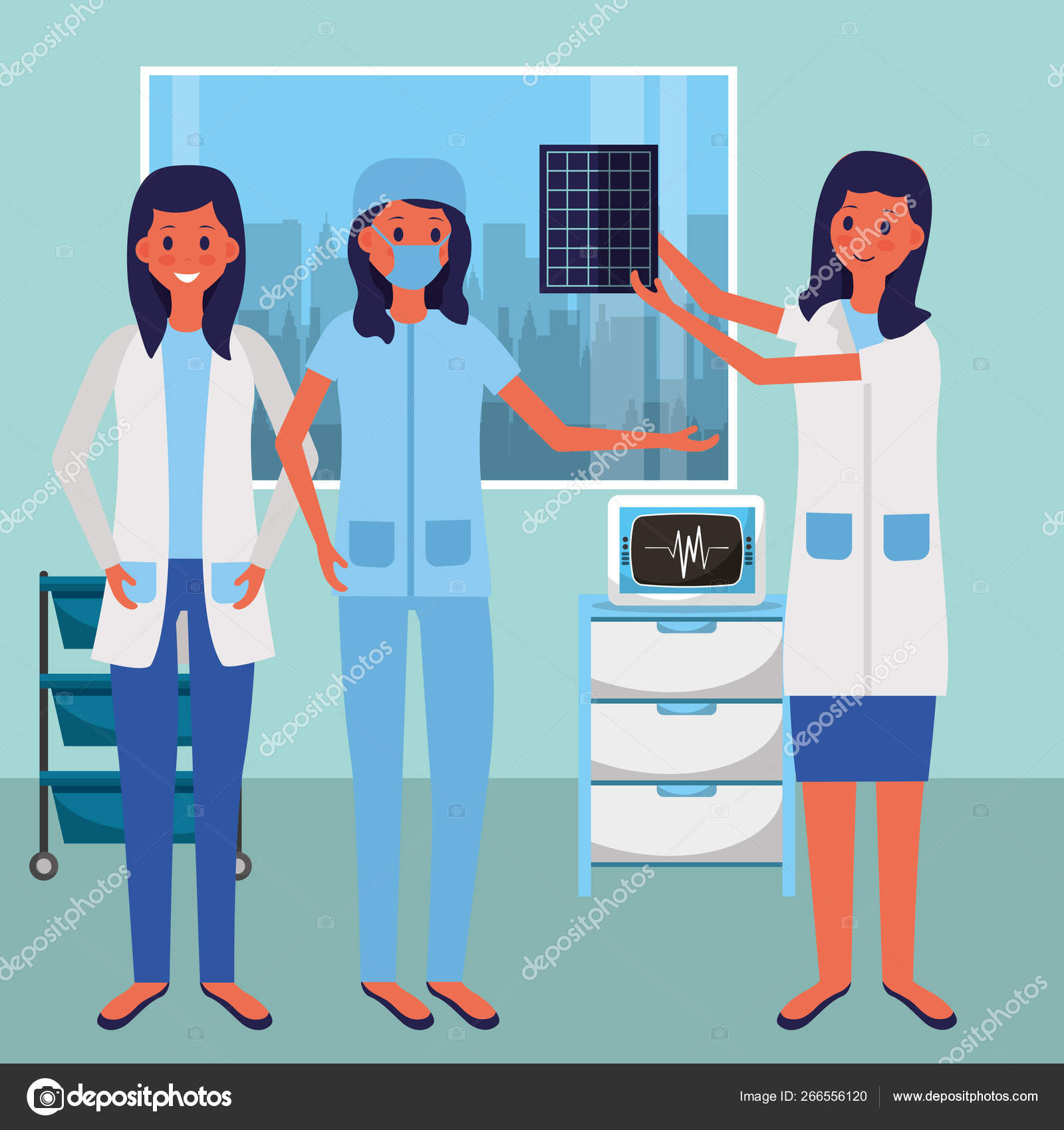 People character consultation room Stock Vector Image by ©yupiramos ...