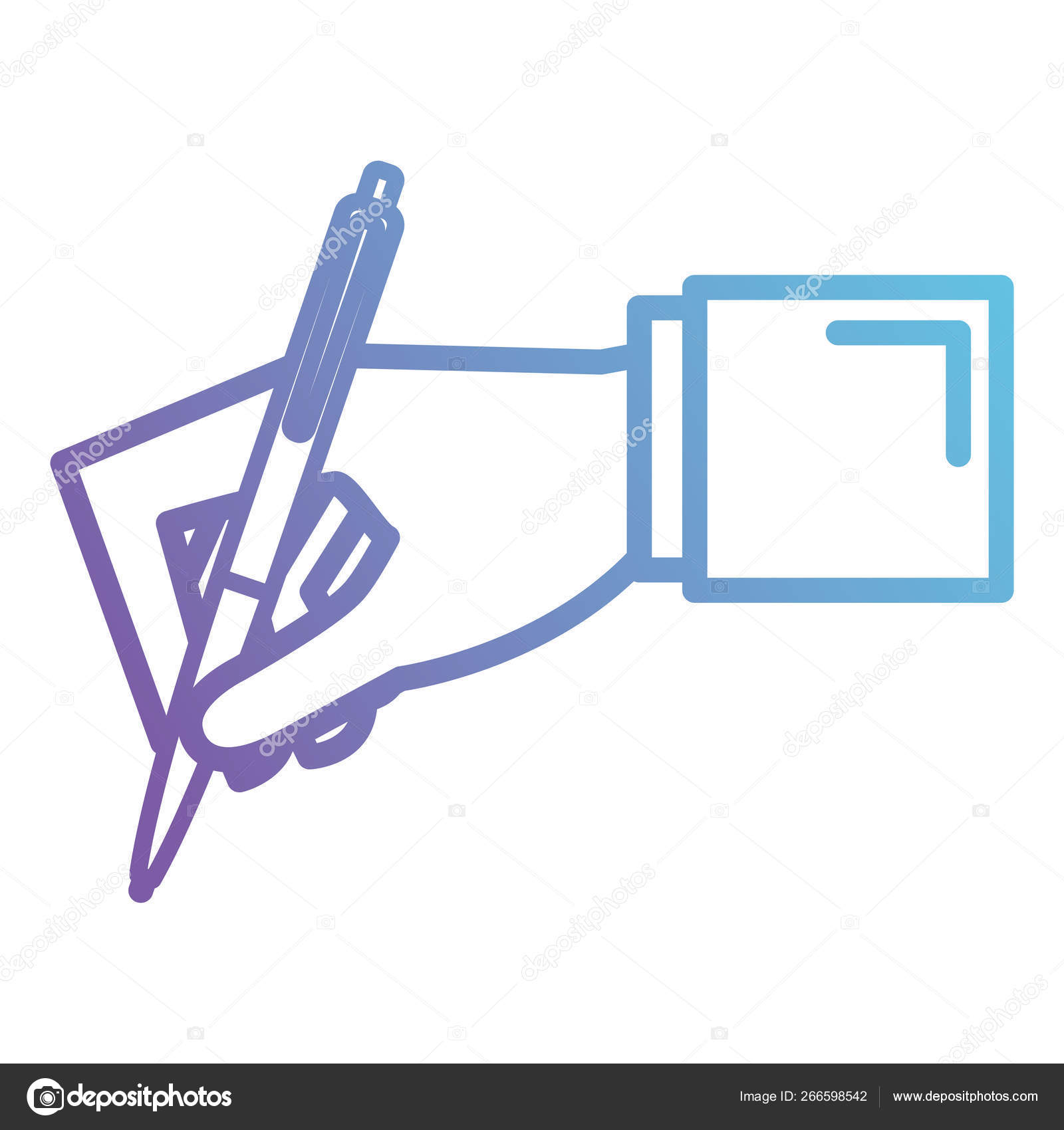 Hand writing with pencil Stock Vector Image by ©yupiramos #266598542