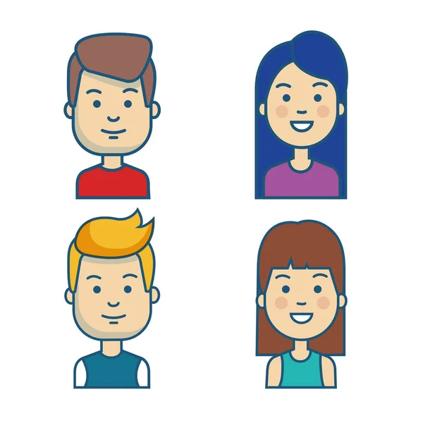 Personas animadas Imágenes Vectoriales, Gráfico Vectorial de Personas ...