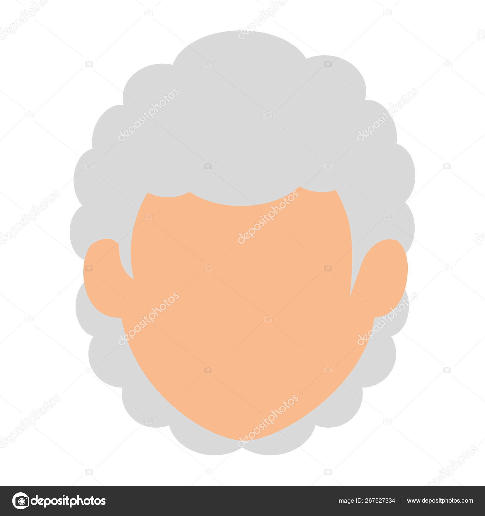 Bonito avó cabeça avatar personagem vetor(es) de stock de ©yupiramos ...